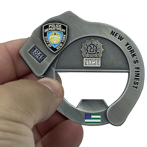 BL9-019 NYPD Officer Sergeant Detective Handcuff Bottle Opener ...
