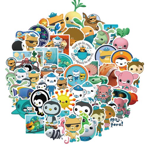 50Pcs Octonauts Octopod Stickers Pack Laptop Car Luggage Skate Decal ...