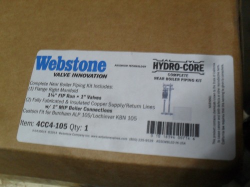 Webstone 4CC4-105 1-1/4" Complete near piping kit for boiler | eBay