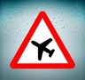 Sticker airport arrivals departures airport sign plane wall fridge | eBay
