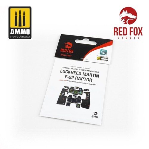 Red Fox Studio 1/48 F-22 Raptor Instrument Panel for Hasegawa kit | eBay