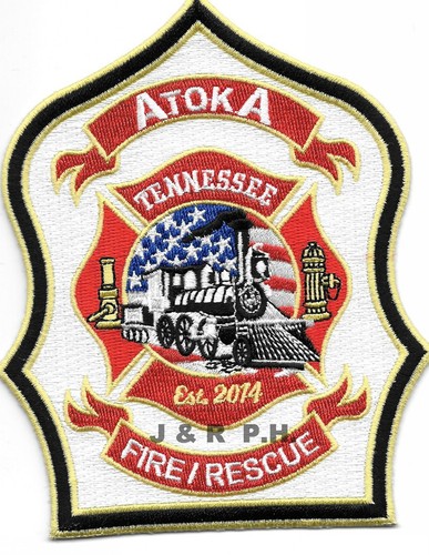 Atoka Fire - Rescue, 2014, Tennessee # 1 (4" x 5" size) fire patch | eBay