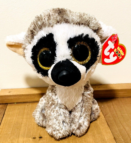 Ty Beanie Boos 6" LINUS Lemur Plush 6" Stuffed Animal Toy 2020 NEW Tag ...