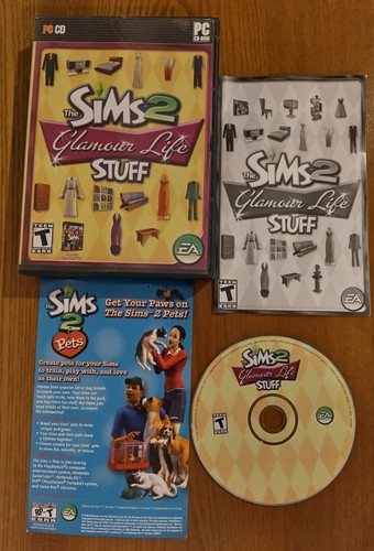 Sims 2: Glamour Life Stuff Expansion (PC, 2006) **COMPLETE WITH WORKING ...