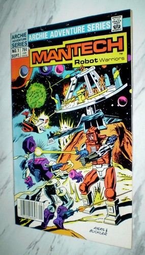 Mantech Robot Warriors #1 Archie Adventure Series NM- 9.2 1984 ...