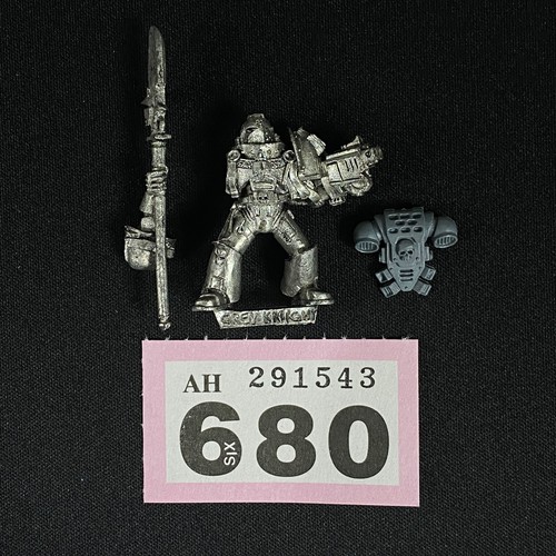 1 GREY KNIGHTS SPACE MARINE METAL POWER ARMOUR FORCE HALBERD WARHAMMER ...