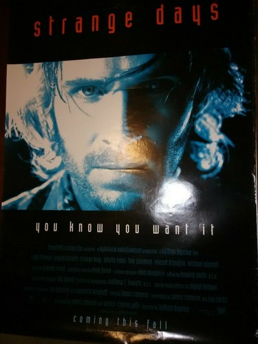 STRANGE DAYS Advance Movie Poster Glossy 27" x 40" | eBay