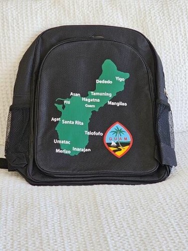 New Unisex Backpack GUAM BLACK 16H X 15W | eBay