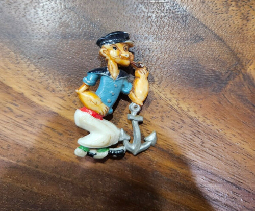 Vintage 1930s 1940s Popeye Pin 2". PHOTO | eBay