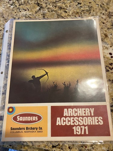 Vintage Archery Catalog Saunders 1971 Brochure Booklet | eBay