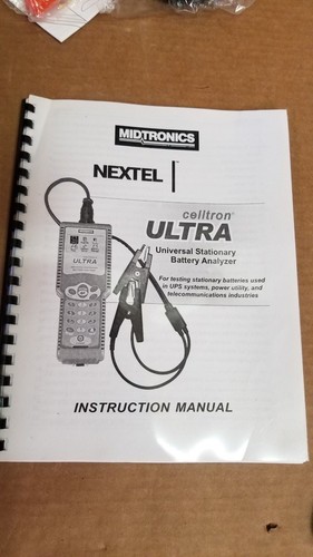 Midtronics Celltron Ultra Instruction Manual | eBay