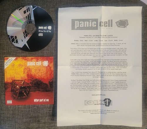PANIC CELL 'Bitter Part of Me' CD w/ Promo Sheet RARE | eBay