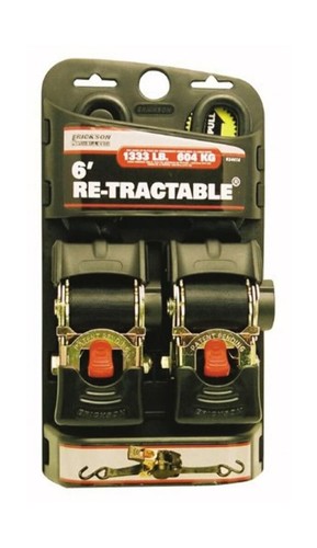 ERICKSON RETRACTABLE RATCHETING TIE DOWN STRAPS - 2" X 6FT, Manufac ...