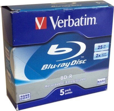 Verbatim CD, DVD and Blu-ray Discs for sale | eBay