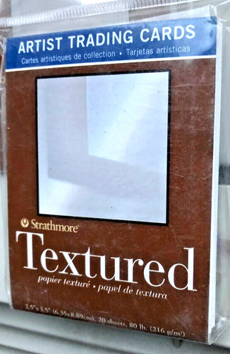 Strathmore Artist Trading Cards Textured surface 2.5”x3.5” 20 sheets/pk ...
