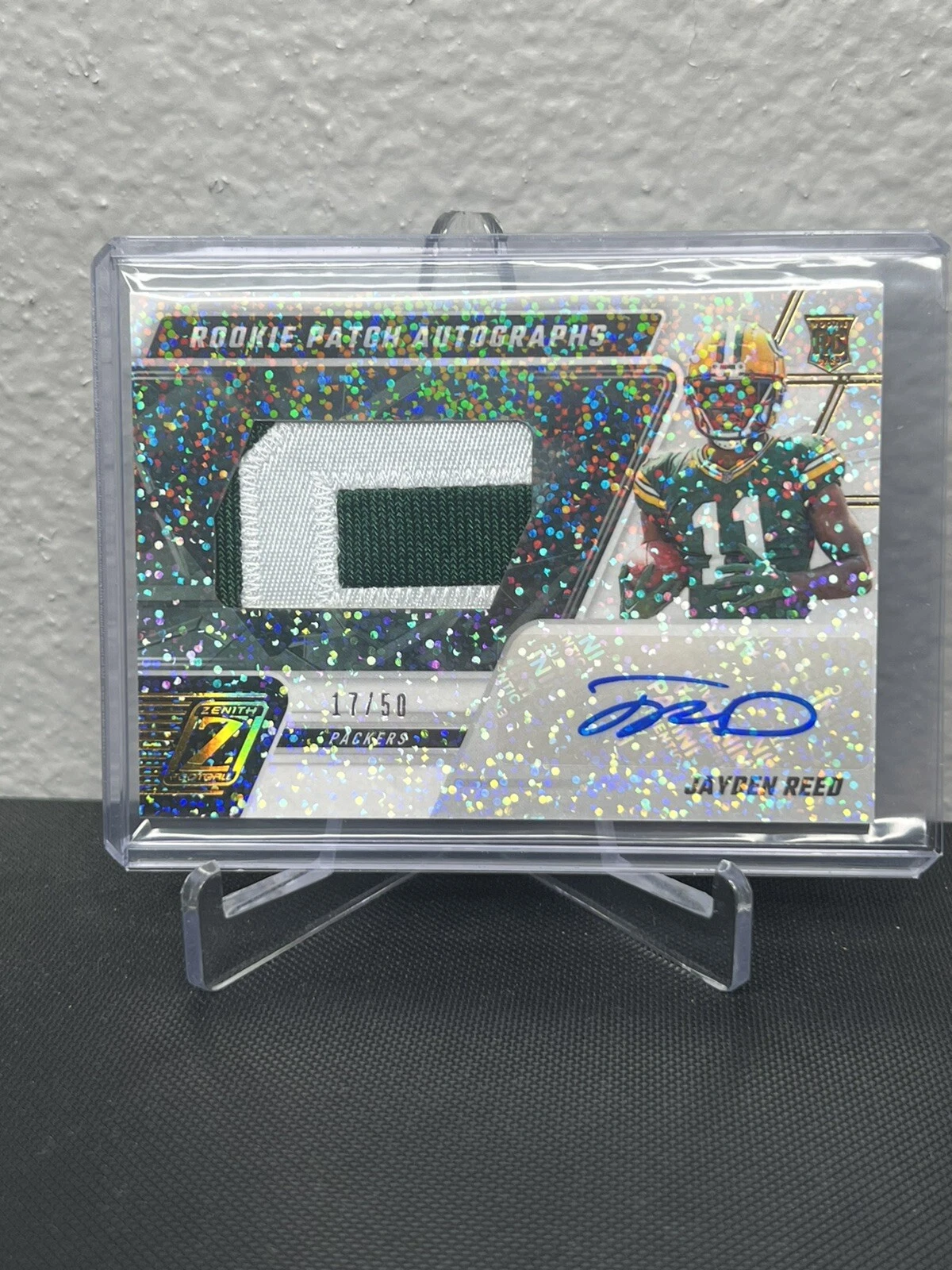Jayden Reed 2023 Zenith #218 Rookie Patch Auto - Sparkle /50 Price ...