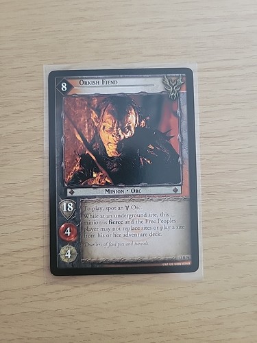 LOTR TCG ROS Rise of Saruman Orkish Fiend 17r76 LP/NM | eBay
