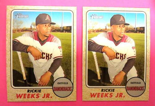 2 - 2017 Topps Heritage, Arizona Diamondbacks - RICKIE WEEKS JR. | eBay