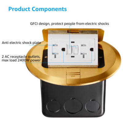 Gold Electrical Plugs, Outlets & Covers for sale | eBay