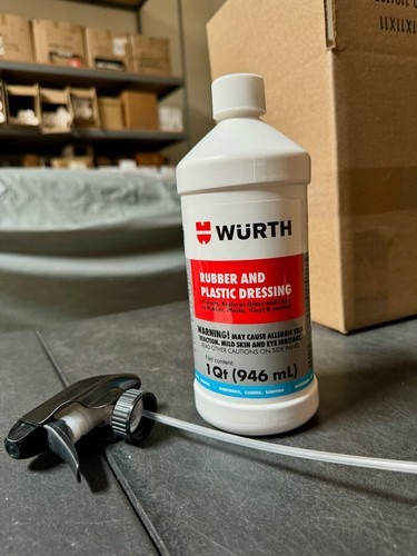Wurth Rubber and Plastic Dressing | 1 Quart | Made in USA | Car Detail ...