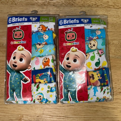 Lot of 2 Cocomelon Toddler Boys Briefs Underwear 6 Pack Size 2T/3T ...