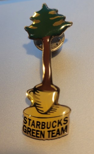 RARE- COLLECTIBLE - Authentic Starbucks Partner Pin - Green Team - Cup ...