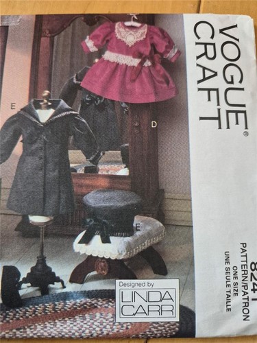 VOGUE SEWING PATTERN 18" VICTORIAN DOLL CLOTHES LINDA CARR PETTICOAT ...