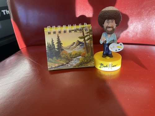 Mini 3.75” BOB ROSS Talking Bobblehead Figure w Sound Painting Art | eBay