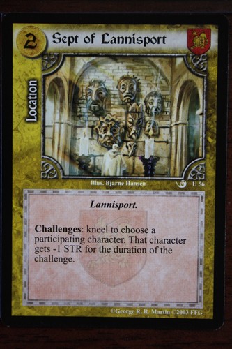 A Game of Thrones CCG - "Sept of Lannisport" #U 56 | eBay