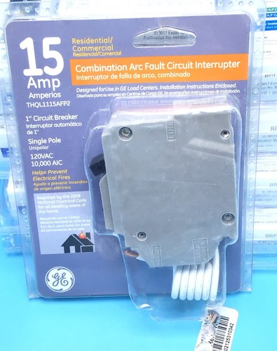 New Circuit Breaker GE THQL1115AF2 15 Amp 1 Pole Combination AFCI @ | eBay