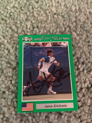 1991 NetPro Tour Star Autographed Signed Tennis Card #11 Aaron ...