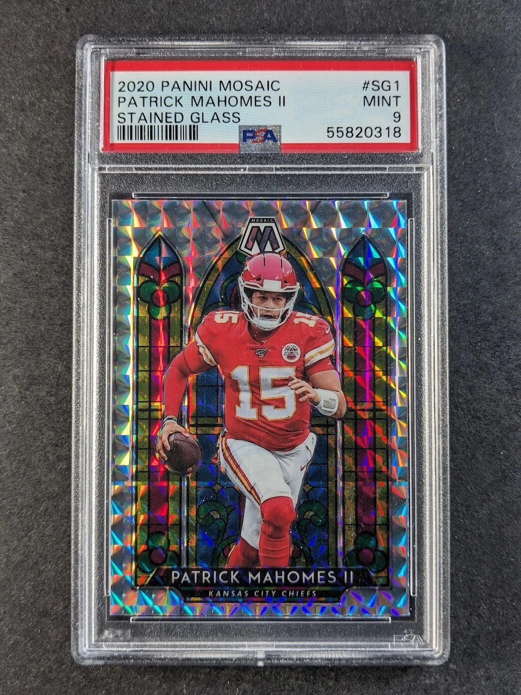 Patrick Mahomes II 2020 Mosaic #SG1 Stained Glass /(SSP) Price Guide ...