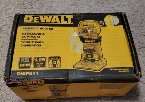 DeWALT DWP611 1.25HP Compact Premium VS Woodworking Router Tool - LED ...