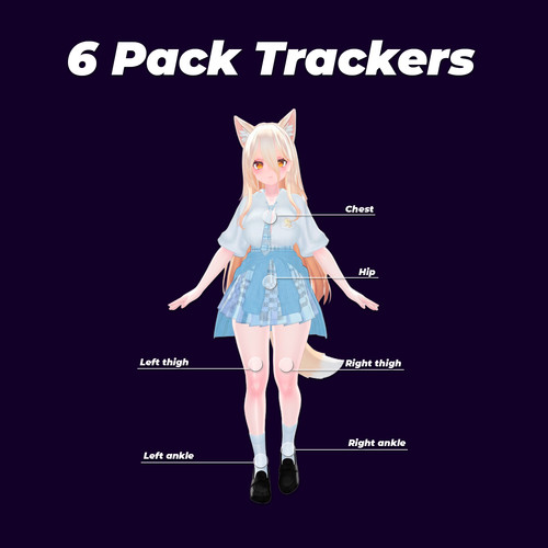 SlimeVR Compatible Full Body Tracking FBT VRCHAT VR 6 Trackers LSM6DSV ...