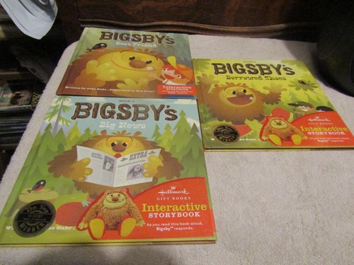Lot of 3 Hallmark Interactive HC Books Bigsby’s Best Friend Big News ...