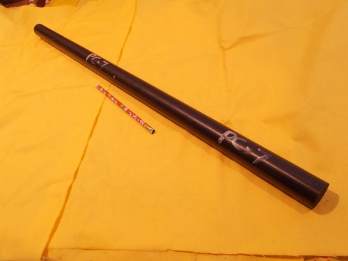 1 1/4" BLACK PLASTIC ROD machinable round bar bushing stock 1 1/4" OD x ...