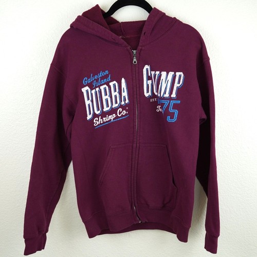 Bubba Gump Shrimp Co Hoodie Zip-Up Sweatshirt Galveston Island Size S ...