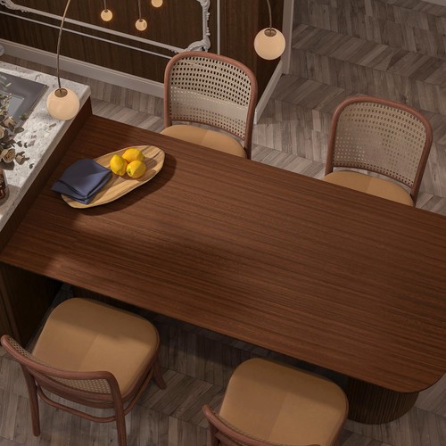 24"×197" Brown Walnut Wallpaper Peel and Stick Wide Faux Walnut Wood ...