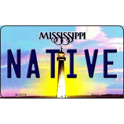 Native Mississippi State License Plate Tag Magnet M-6578 | eBay