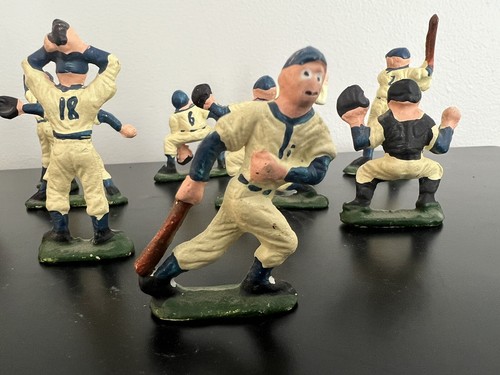 Set of 11 1930-40s Vintage Baseball Player Lead F igures - Very Rare | eBay
