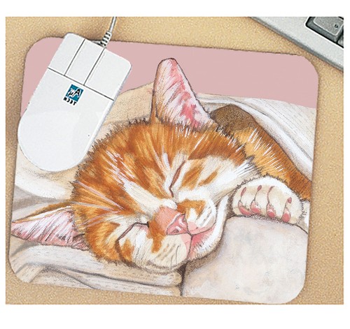 Cat Orange Tabby Mouse Pad | eBay