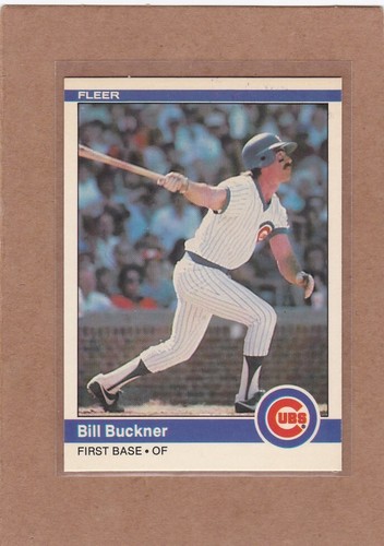 1984 FLEER BASEBALL BILL BUCKNER #488 CUBS NMMT *E4776 | eBay