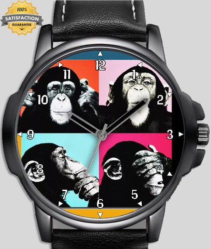 Monkey Expression Funny Art Unique Unisex Beautiful Wrist Watch UK FAST ...
