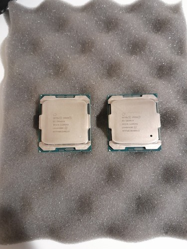 TWO Intel Xeon E5-2699 V4 - 2.2 GHz 22-Core (SR2JS) Processors ...