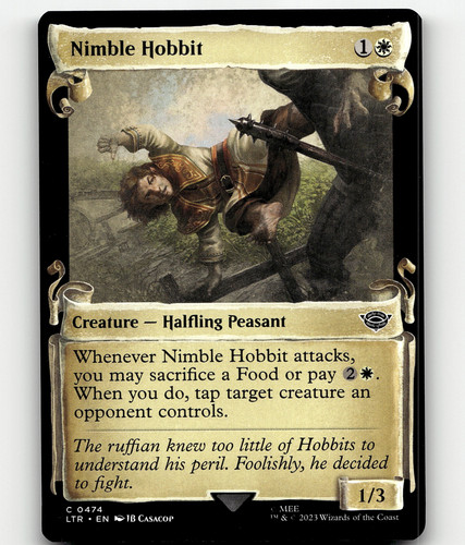 MTG Nimble Hobbit (Showcase Scrolls) 474 The Lord of the Rings | eBay