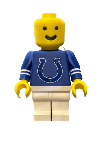 3D printed Colts Lego Person. 8"x6" | eBay