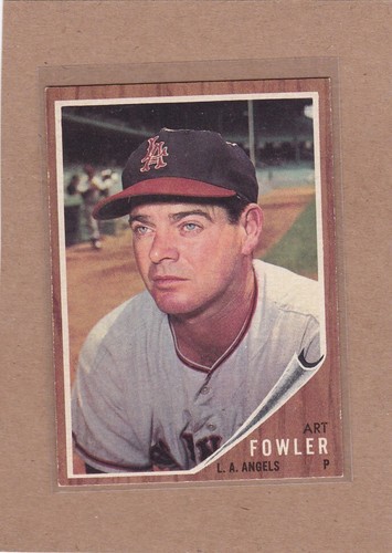 1962 TOPPS BASEBALL ART FOWLER #128 ANGELS EX+ *A18144 | eBay
