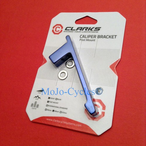 Clarks Disc Brake Adapter for front Post mount Blue Anodized 160mm ...