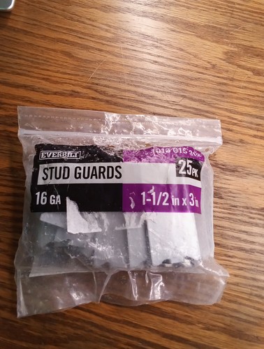 (25 Pack) Everbilt Stud Guards 1-1/2in X 3in | eBay
