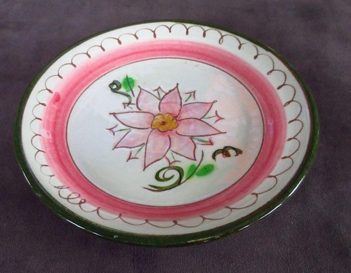 1942-1948 Stangl Pottery Pink Star Flower 5" Coaster Ashtray #3631 #2 ...
